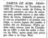 Francisco García de Alba y Ruiz (1635 - 1694) - Genealogy